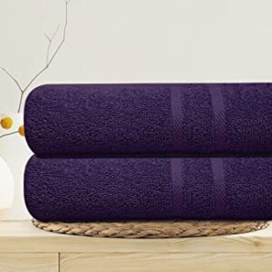 LOOP TERRY Bath Towel Set - 100% Cotton 6 Pack 24 x 46 Quick Dry Towels. Lightweight & Absorbent, 500 GSM Soft Towels use for Bath, Pool, Spa, Gym, Guest Bathroom, Ideal for Daily Drying