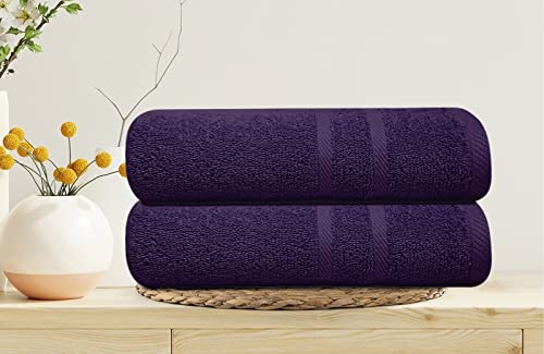 LOOP TERRY Bath Towel Set - 100% Cotton 6 Pack 24 x 46 Quick Dry Towels. Lightweight & Absorbent, 500 GSM Soft Towels use for Bath, Pool, Spa, Gym, Guest Bathroom, Ideal for Daily Drying