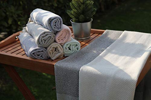 Whisper Weight Turkish Hand Towel (Black)