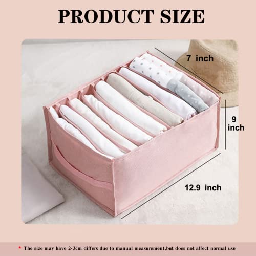 Clothes Organizer- Upgrade Wardrobe Clothes Organizer Foldable and Washable Clothes Storage Organizer for Shirt Pants Jeans and Sweater, 2 x 9 Grids