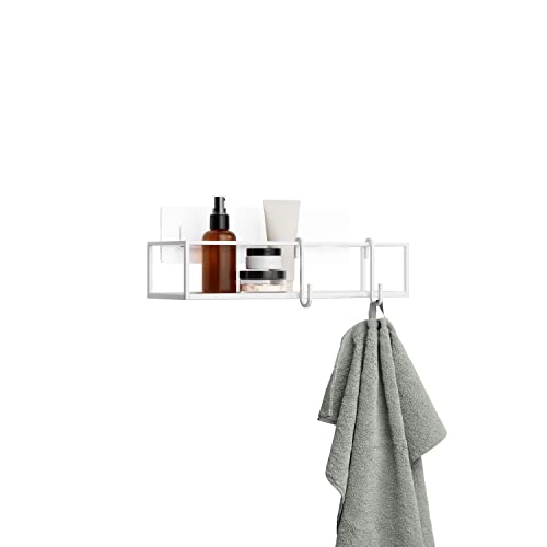 Umbra Cubiko Shower Bin Caddy Set, White