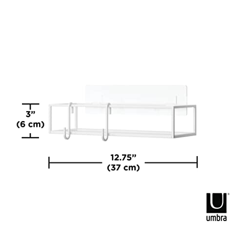 Umbra Cubiko Shower Bin Caddy Set, White