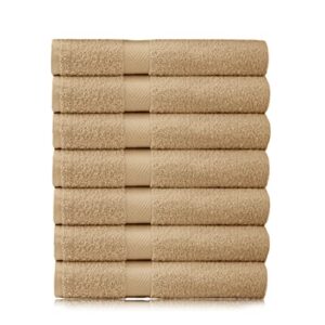 COTTON CRAFT Simplicity Bath Towels Set -7 Pack- 27x52-100% Cotton Bath Towel - Lightweight Absorbent Soft Easy Care Quick Dry Everyday Luxury Hotel Spa Gym Shower Beach Pool Camp Travel Dorm - Linen