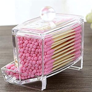 Acrylic Cotton Storage Holder Box Portable Transparent Makeup Cotton Pad Cosmetic Container Jewelry Organizer Case