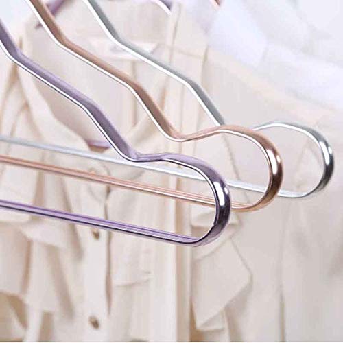 n/a 5 Pcs New Thicker Aluminum Alloy Drying Racks Home Seamless Hanger Anti-Slip Clothing Hanger Anti-Rust Windproof Clothes Rack (Color : 2)