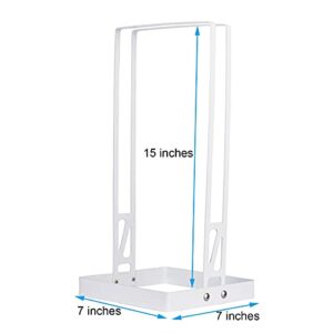 Hanger Storage Organizer, 110 Wire Clothes Hanger Holder, Hanger Stacker Rack for Laundry Closet, Hanger Caddy Stand for Adult or Child Clothes Hangers White