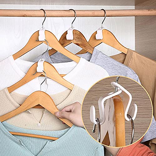 160PCS Clothes Hanger Connector Hooks Heavy Duty Hangers Cascading Hooks Hanger Extender Clips for Closet Space Savers and Organizers