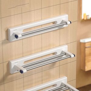 TJLSS LED Induction Light Towel Holder Without Drilling 1/2 Rod Towels Bathroom Shelf Bathroom Accessories (Color : D, Size : As Shown)