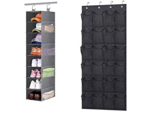 sleeping lamb 8 shelves hanging shoe rack and 24 pockets door shoe organizer