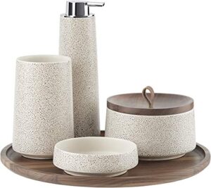 kohler 29590-ssp-hdn k-29590-ssp-hdn bente bathroom accessories, 5 piece, shagreen oyster pearl