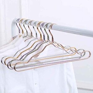 n/a 5 Pcs New Thicker Aluminum Alloy Drying Racks Home Seamless Hanger Anti-Slip Clothing Hanger Anti-Rust Windproof Clothes Rack (Color : Black)