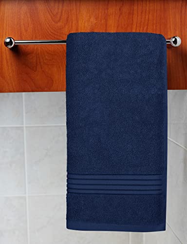 Utopia Towels 6 Piece Luxury Hand Towels Set, (16 x 28 inches) 100% Ring Spun Cotton, Lightweight and Highly Absorbent 600GSM Towels for Bathroom, Travel, Camp, Hotel, and Spa (Navy)