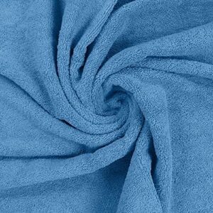 Utopia Towels 8-Piece Premium Towel Set, 2 Bath Towels, 2 Hand Towels, and 4 Wash Cloths, 600 GSM 100% Ring Spun Cotton Highly Absorbent Towels for Bathroom, Gym, Hotel, and Spa (Electric Blue)