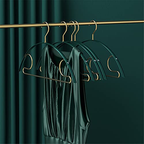 n/a Clothes Hanger Aluminum Alloy Wardrobe Space Saving Clothing Hanger Non Slip Drying Hanger Sweater Coat Pants Shirt Storage Rack (Color : Black, Size : 5pcs)