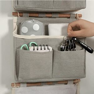 Wall Hanging Storage Bag Waterproof Underwear Organizer Wall Door Hanging Sundries Storage Pouches Closet Storage Bag(Grey)