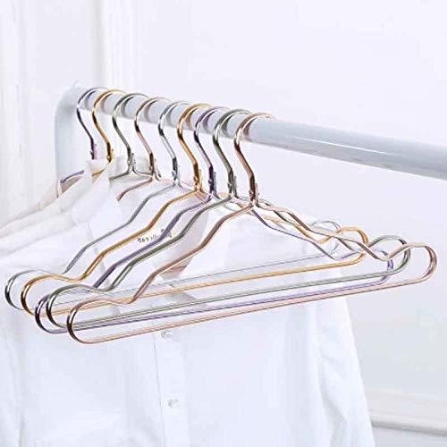 n/a 5 Pcs New Thicker Aluminum Alloy Drying Racks Home Seamless Hanger Anti-Slip Clothing Hanger Anti-Rust Windproof Clothes Rack (Color : Black)