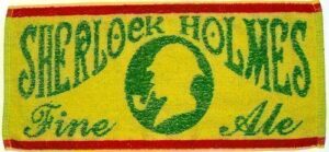 sherlock holmes bar towel by pub paraphernalia