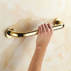 CRODY Bath Wall Attachment Handrails Grab Bar Rails Safety Copper Grab Bar, Wall Mounted Towel Rack Bathroom Handrail Toilet Balance Handrail Shower Assist Decorative Handle/30Cm