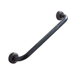 crody bath wall attachment handrails grab bar rails towel rack grab bar european copper retro antique wall hanging toilet disabled elderly bathroom safety handrail senior assist bath handle/black/49.1