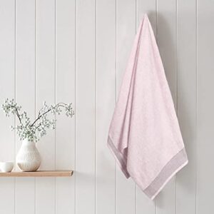 BELIZZI HOME Ultra Soft 2 Pack Oversized Bath Towel Set 28x55 inches, 100% Cotton Large Bath Towels, Ultra Absorbant Compact Quickdry & Lightweight Towel, Ideal for Gym Travel Camp Pool - Pink