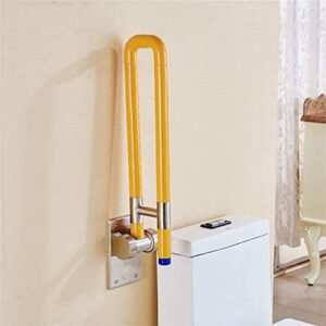 CRODY Folding Handicap Grab Bars Rails Toilet Handrails, Bathroom Grab Bar, Toilet Armrest, Wall-Mounted Straight Hair Towel Rack, Sturdy Stainless Steel Shower Safety Handle for Bathtub, Toilet, Bath