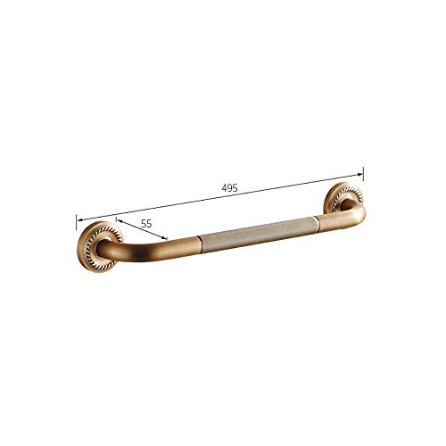 CRODY Bath Wall Attachment Handrails Grab Bar Railsbrass Grab Bar with Anti-Slip Textured Grip,Elderly Shower Safety Commode Handrail,Toilet Wall Mounted Towel Rack, Home Bathroom Support Bar