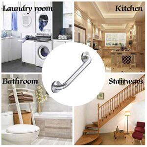 CRODY Bath Wall Attachment Handrails Grab Bar Rails Stainless Steel Safety Rails, Bathroom Grab Bar, Toilet Shower Non-Slip Handrail Elderly Disabled Kitchen Corridor Grab Rail Wall Towel Rack Shower