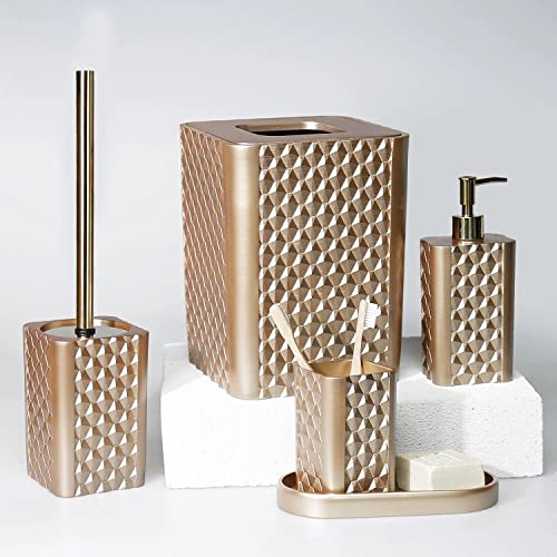 Spektrum 5 Pieces Bathroom Set in Taupe