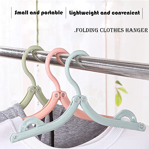 20 PCS Foldable Travel Hangers, Portable Folding Hanger Non-Slip, Lightweight, Suitable for Tops, Pants, Skirts, Coats, Etc.