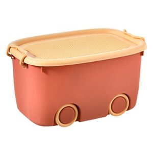 lifkome children toy box children toy storage box toy storage organizer bins with lid rolling plastic storage boxes with wheels for home& office organization organizer box children toy storage box