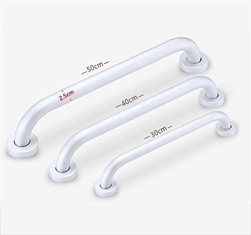 CRODY Bath Wall Attachment Handrails Grab Bar Rails Shower Grab Bar Type Safety Anti-Slip Armrest - Space Aluminum Safety Bracket Towel Rack - Suitable for People with Reduced Mobility, Unstable Peopl