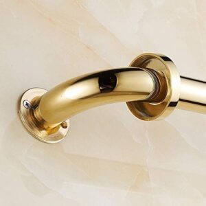 CRODY Bath Wall Attachment Handrails Grab Bar Rails Wall Mounted Brass Grab Bar,Safety Anti-Slip Rust Banisters Towel Rack,Bathtub Bathroom Shower Non-Slip Aids Safety Support Rail,Elderly Disabled Ha