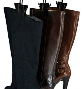 The Boot Hanger in Black - Shoe Storage Space Saver (Set of 3); Boot Hanger, Boot Holder, Boot Clips (Black)