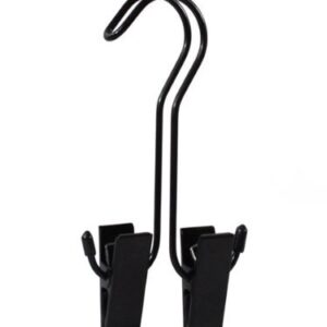 The Boot Hanger in Black - Shoe Storage Space Saver (Set of 3); Boot Hanger, Boot Holder, Boot Clips (Black)