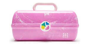 caboodles on-the-go girl retro case, bubblegum marble , 13.38x8.88x6.5 inch (pack of 1)