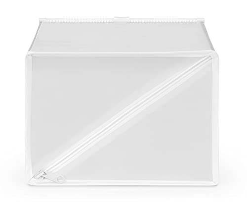 Whitmor White Mesh Shoe Boxes-Set of 4