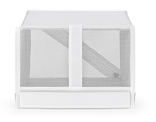 Whitmor White Mesh Shoe Boxes-Set of 4