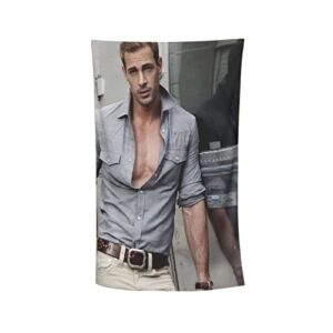 FOIDL William Levy Beach Towel Portable Lightweight Bath Towels Blanket Absorbent Oversized Bath Towel for Adults Travel Spa Pool