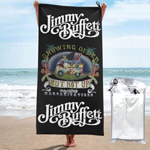 gimmav jimmy singer buffett beach towel, funny graphic quick dry towel, travel superfine fiber bath towel, sand proof beach towels, beach super absorbent towel 31.5"x63"