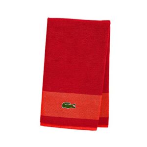 lacoste match bath towel, 100% cotton, 600 gsm, 30"x52", formula 1