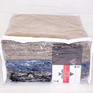 Clear Vinyl Zippered Storage Bags 11 x 15 x 6 Inch 5-Pack