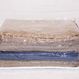 Clear Vinyl Zippered Storage Bags 11 x 15 x 6 Inch 5-Pack