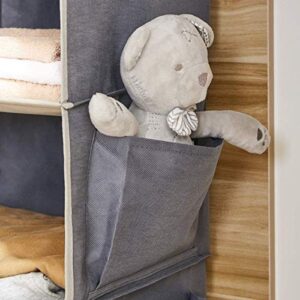 YOUDENOVA 4-Shelf Hanging Closet Organizer & Two 3-Shelf Separable Closet Hanging Shelves