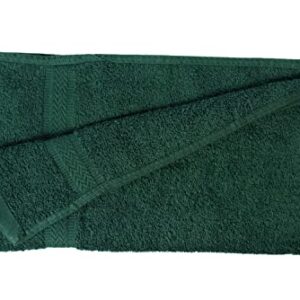 Linteum Textile Supply Premium Hand Towels (Hunter Green) Absorbent Towel Set with Ring Spun 100% Cotton Material for Hotel, Salon, Gym & More (24-Pack, 16x27 inches)