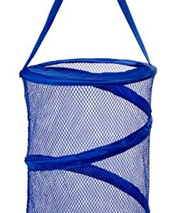 Dorm Shower Caddy – 8” X 12” - Carry Your Sundries Right Into the Shower. Great for College Dorm Life, Gyms, Camping and Travel. Folds Flat for Easy Storage When Not Needed. (Blue)