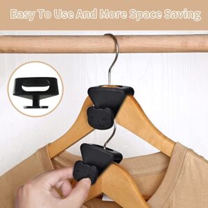 DIREA 18Pcs Space Saving Hanger Hooks,Clothes Hanger Connector Hooks,AS SEEN ON TV,Create Up to 5X Closet Space,Ultra Premium Hanger Hooks,Hooks for Organizing Closets, Fits All Hangers. (Cool Bear)