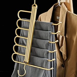 GOOFFY Over The Door Double Hangers Space Saving Foldable Pants Hanger for Hanging Hats Scarves Belts Shelf