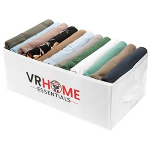 vr home essentials closet organizers and storage | clothes organizer | 12 grid | shirt organizer | drawer organizer for clothing | wardrobe clothes organizer | closet organizer