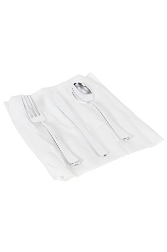 2dayShip Cloth-like Guest Towels 12 X 17 White Disposable Hand Napkins - 100 Pack