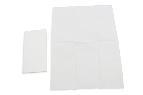 2dayShip Cloth-like Guest Towels 12 X 17 White Disposable Hand Napkins - 100 Pack